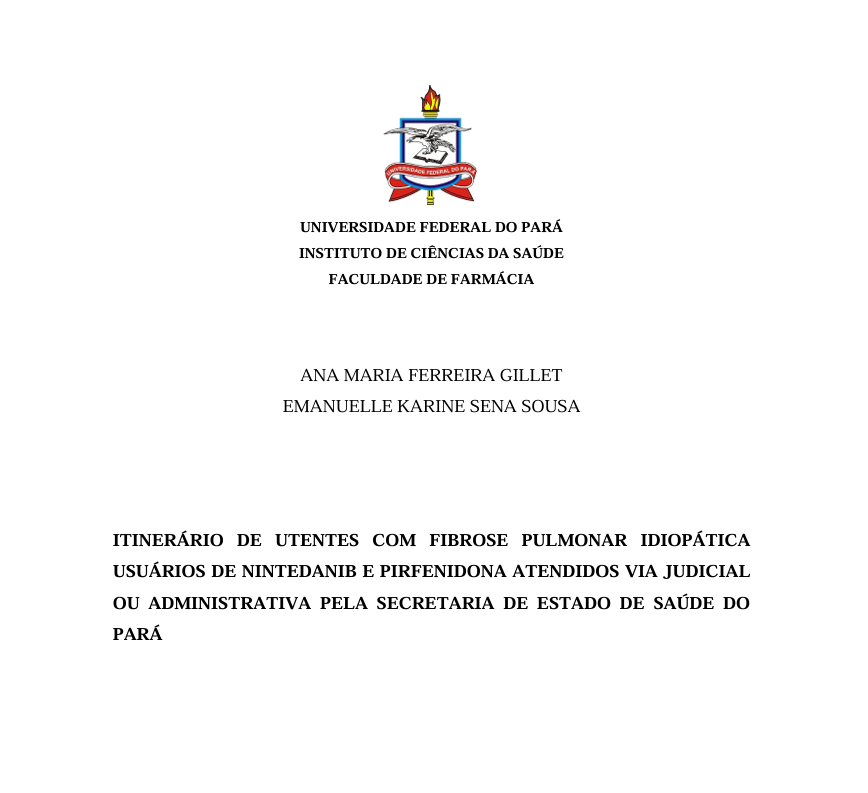 TCCs – OBSERVATÓRIO FARMACÊUTICO FF/ICS/UFPA